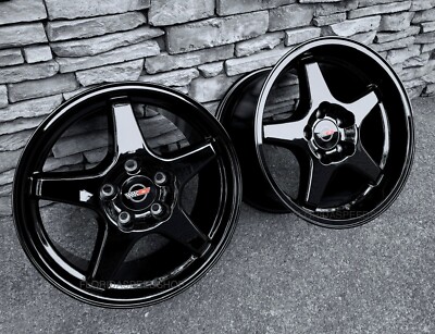 GLOSS BLACK C4 ZR1 CORVETTE WHEELS 17x9.5/17x11" 1988-1996 C4 CORVETTE ...