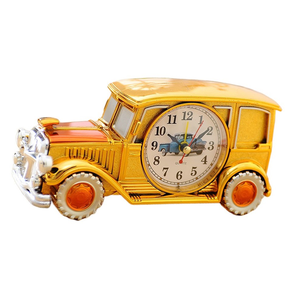 1pc Classic Car Shape Clock Desktop Alarm Clock Bedside Clock Room ...