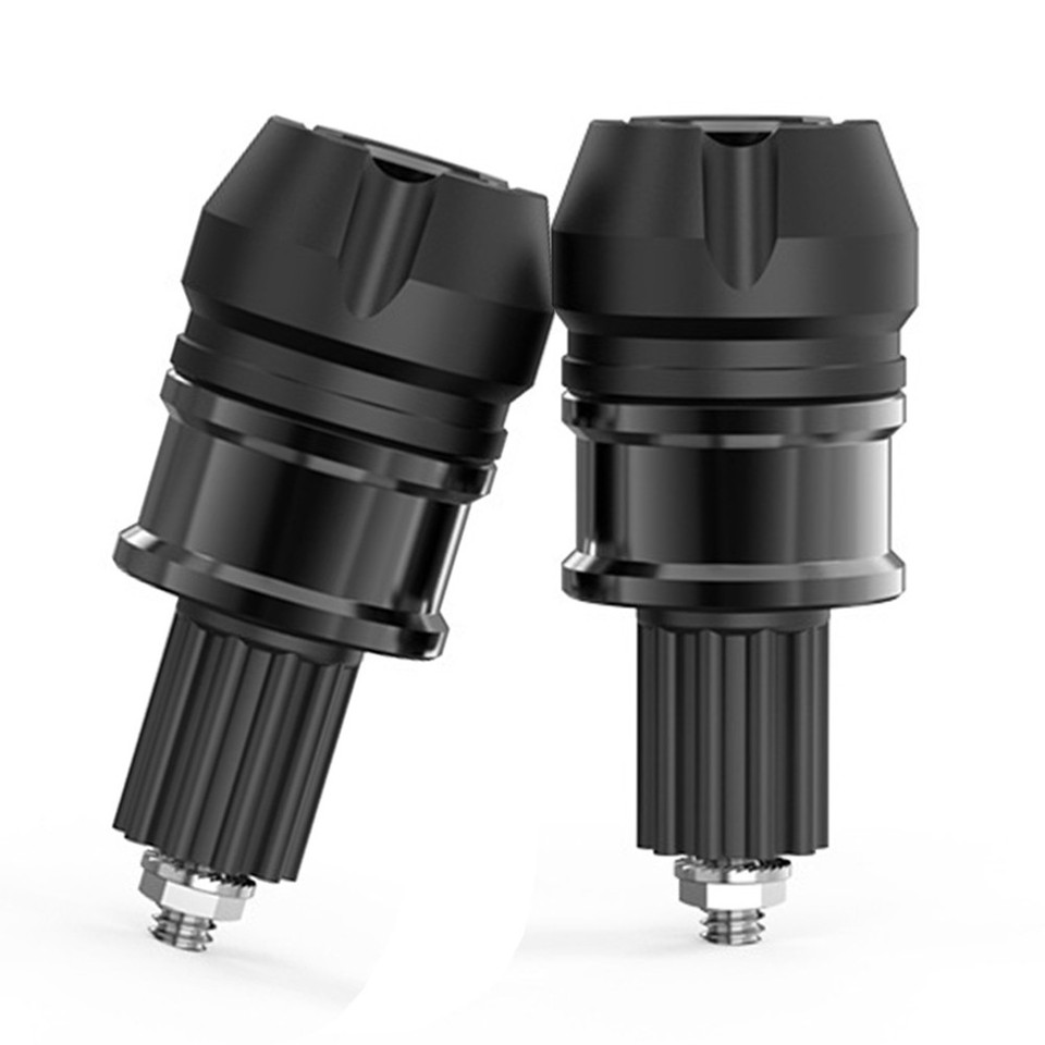 CNC Aluminium Motorrad Bike ATVs Lenkergriffe Bar End Cap Plugs Slider ...