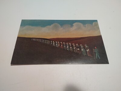 Corn Planting Olof Krans Primitive Artist Bishop Hill Illinois Vintage ...