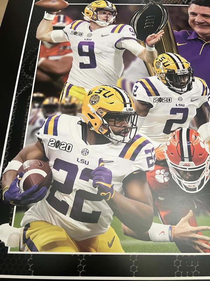 LSU Tigers 2019 National Champions Return To Dominance Large Print. | eBay