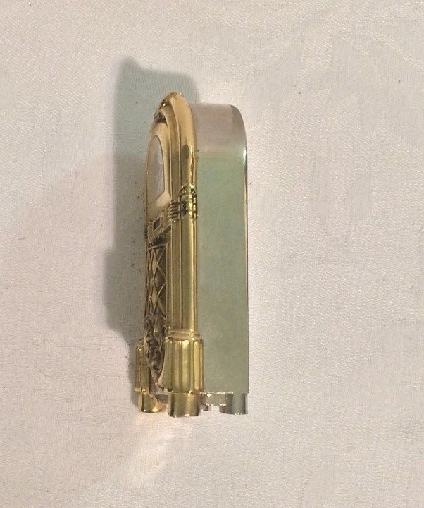 Timex Collectible Miniature Jukebox Desk Clock Brass Accents Japan ...