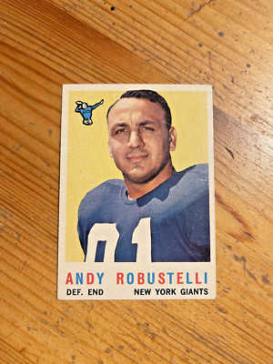 1959 Topps - Andy Robustelli - New York Giants - #147 - Ex/Near Mint ...