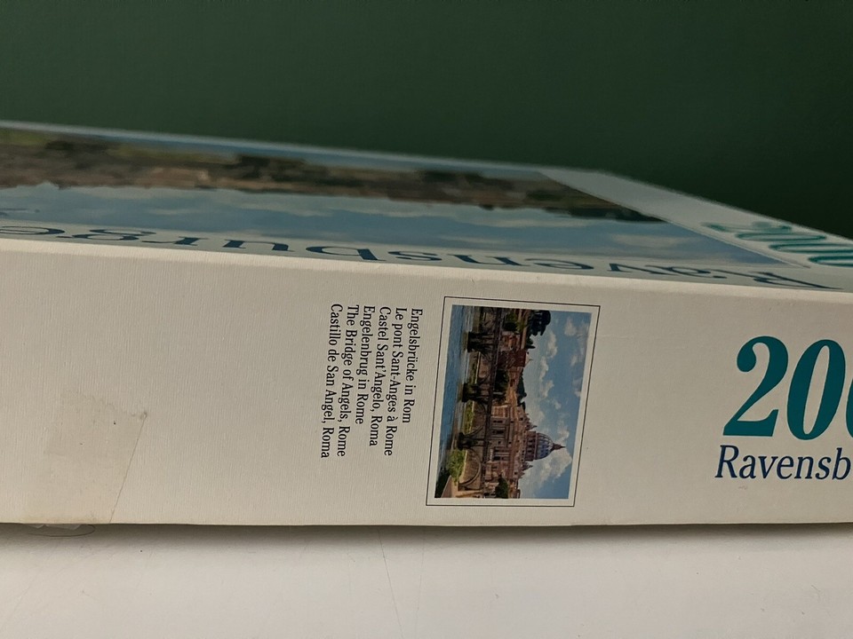 2000 Piece Jigsaw Puzzle Ravensburger The Bridge Of Angels Rome Very ...