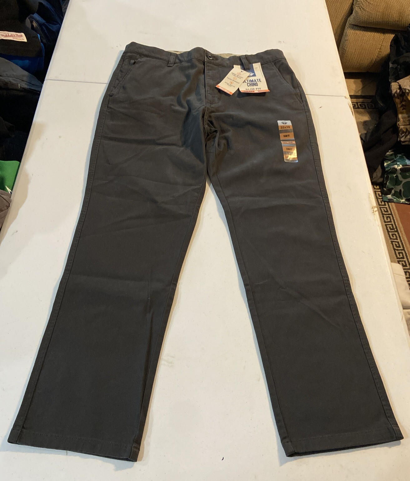 Dockers Men's Ultimate Chino pants Slim Fit Smart 360 Flex Gray 32x29 ...
