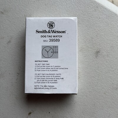 Smith & Wesson Dog Tag Watch | eBay