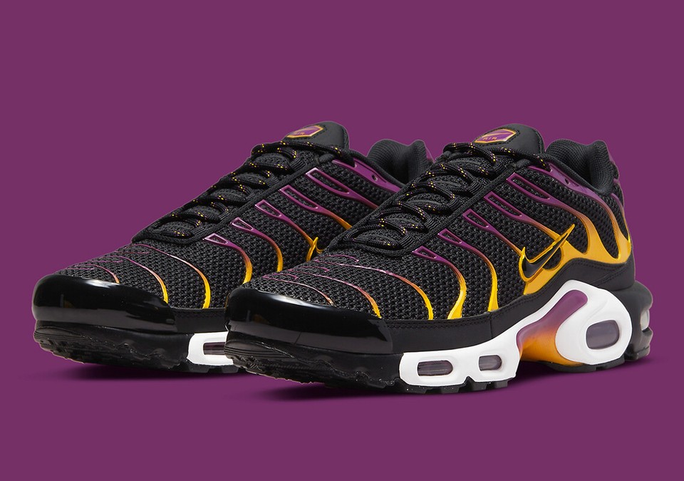 Nike Air Max Plus TN Tuned Viotech Black Gold Purple Summer DX2663-001 ...