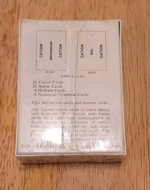 Vis-Ed COMPACT FACTS Inorganic CHEMISTRY Nomencl Study Flashcards ...