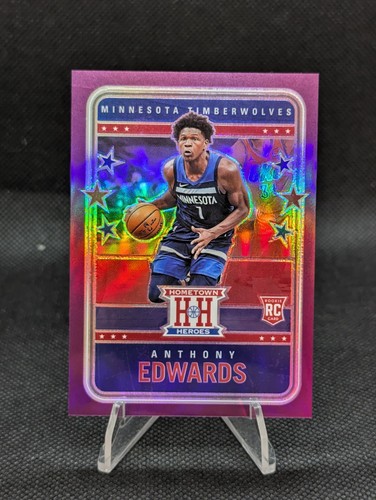 2020-21 Hometown Heroes Anthony Edwards card #546 RC Rookie Purple /49 ...
