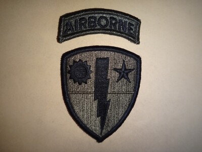 2 US Army Subdued Patches: AIRBORNE Arc + US 75th INFANTRY Regiment ...