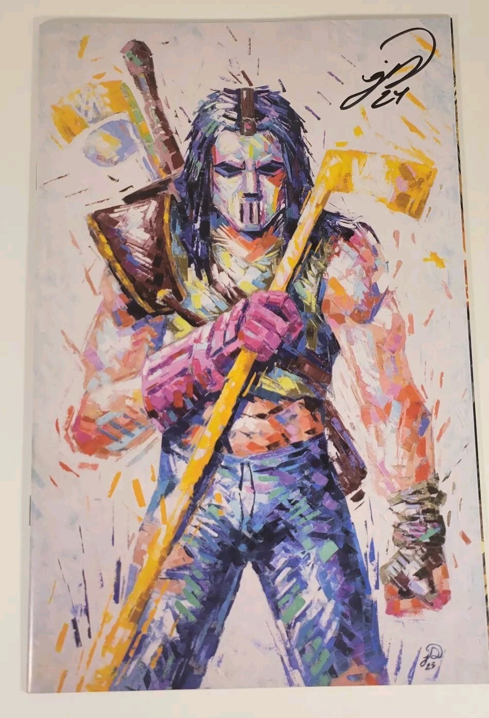 TMNT Raphael #1 Casey Jones Variant Signed Johnny Desjardins Ltd 500 NM ...