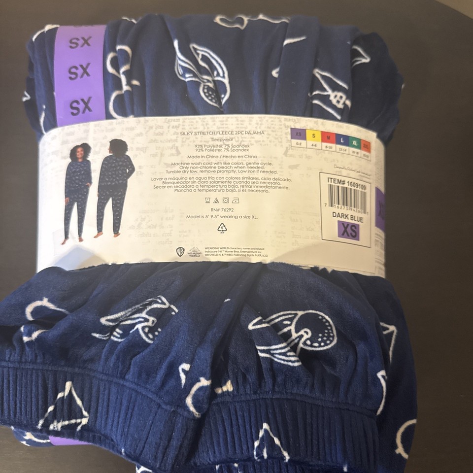 Wizarding World XS 2 PC Harry Potter Silky Stretch Fleece Pajama Set ...
