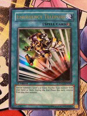 (AA) YUGIOH EMERGENCY TELEPORT TDGS-EN053 1ST ULTRA VLP/Nm | eBay