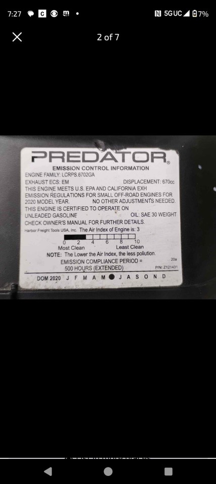 2020 Predator Gas Engine 670cc | eBay