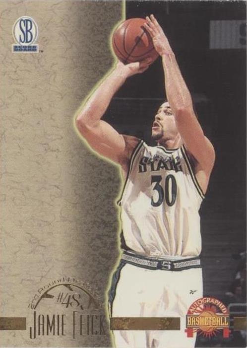 1996-97 Score Board Autographed Basketball - Jamie Feick #31 (RC) for ...