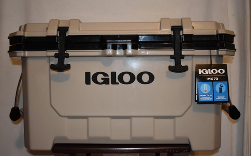 Igloo IMX 70-qt Cooler Ice Chest Beige or Khaki/Black 49858 NWT ...