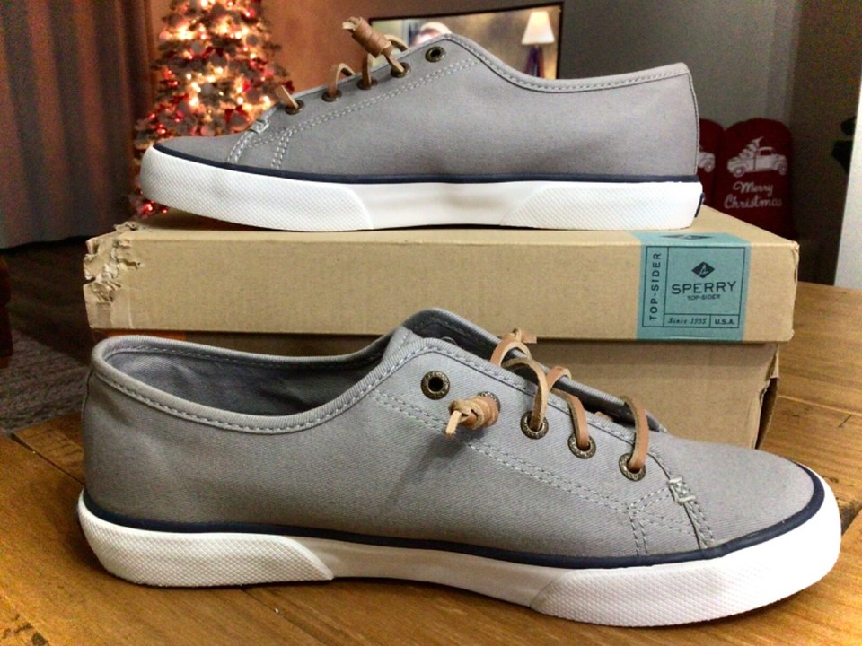 WOMENS SPERRY TOP-SIDER PIER VIEW CORE GREY SHOES W/MEMORY FOAM ...