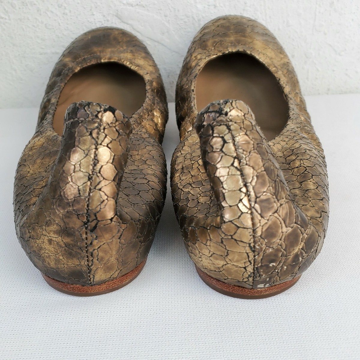 Vera Wang Lavender Luna Ballet Flats Snakeskin Ballet Flats