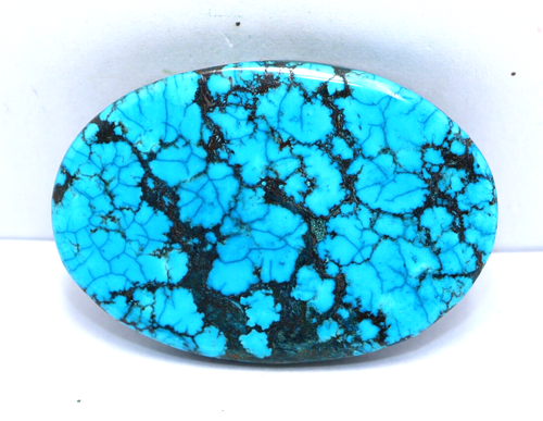 Pierre Précieuse Oval Cut Turquoise Bleue D'Arizona Certifiée 115 Ct ...
