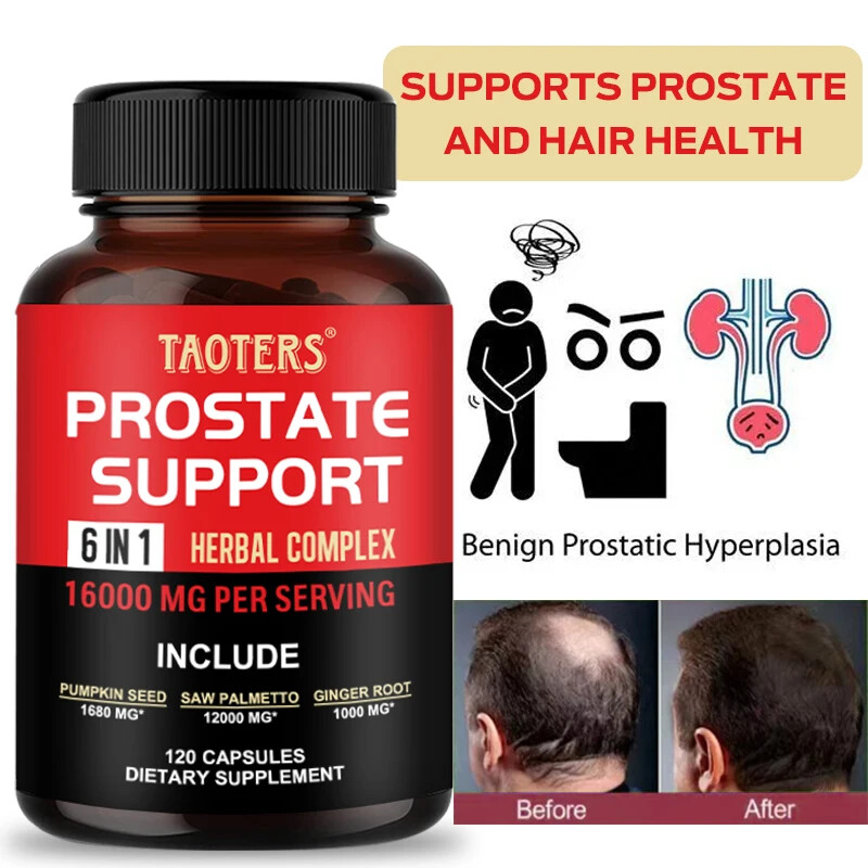 Prostate Support - 120 Capsules Hair Loss Urinary Tract Prostate Health ...