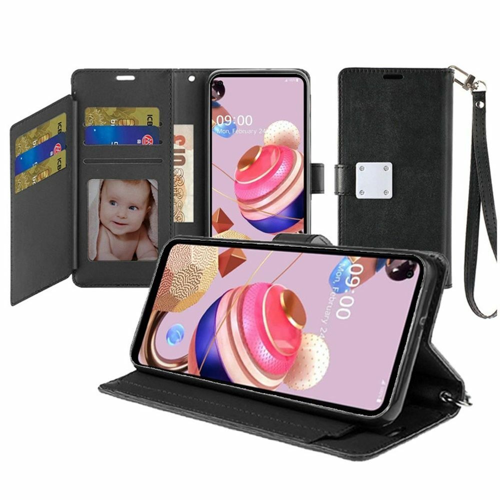 For LG Phoenix 5 / Risio 4 / K8X Deluxe Wallet Case Phone Cover ...