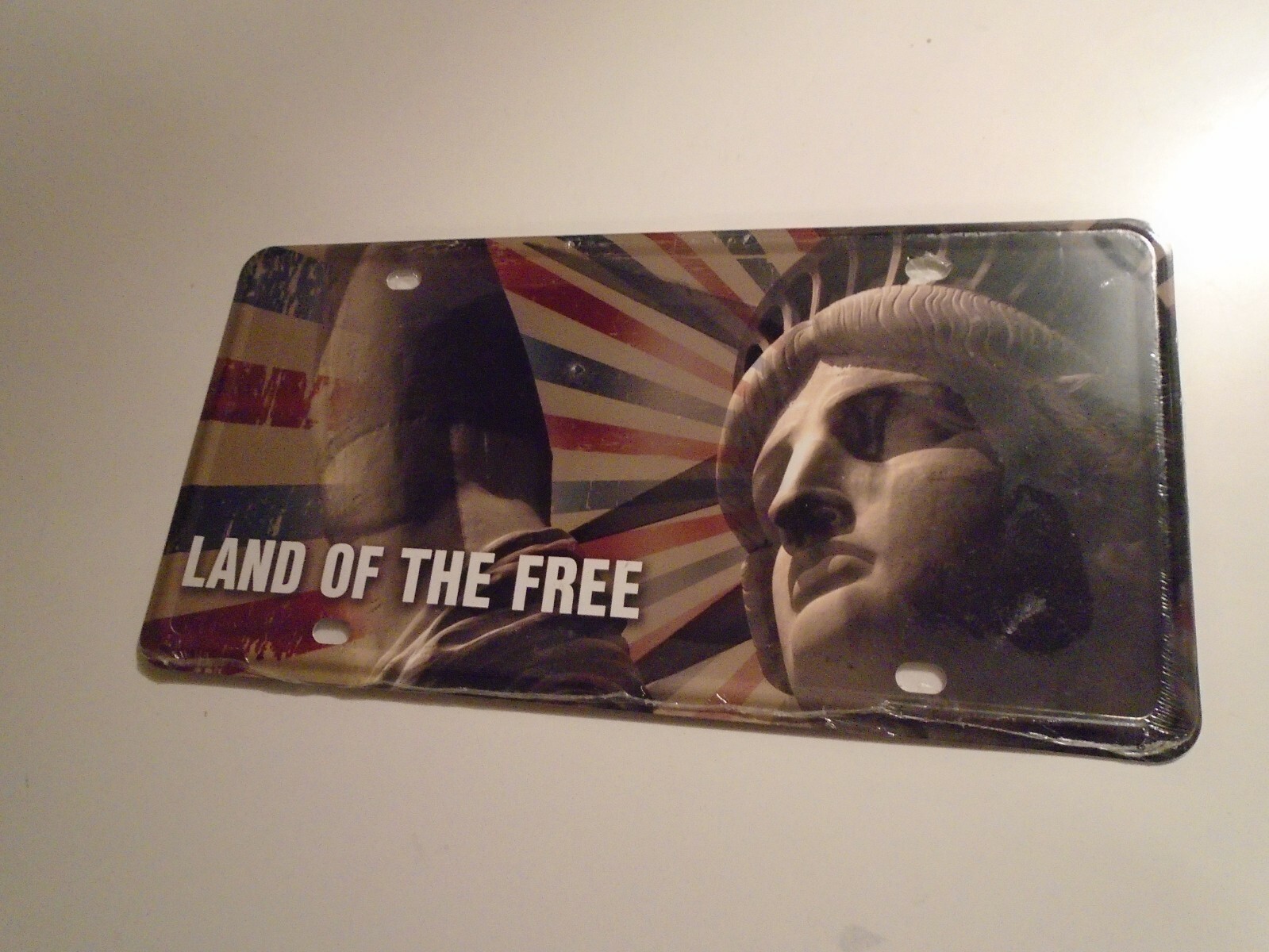 Land of the free Statue of Liberty LICENSE PLATE vanity plate tag new ...