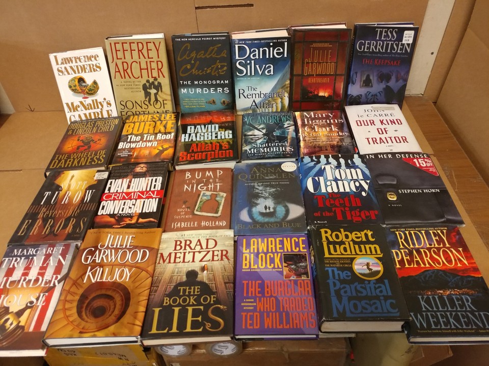 Lot of 10 Mystery Suspense Thriller Crime Murder Detective Hardcover HB ...