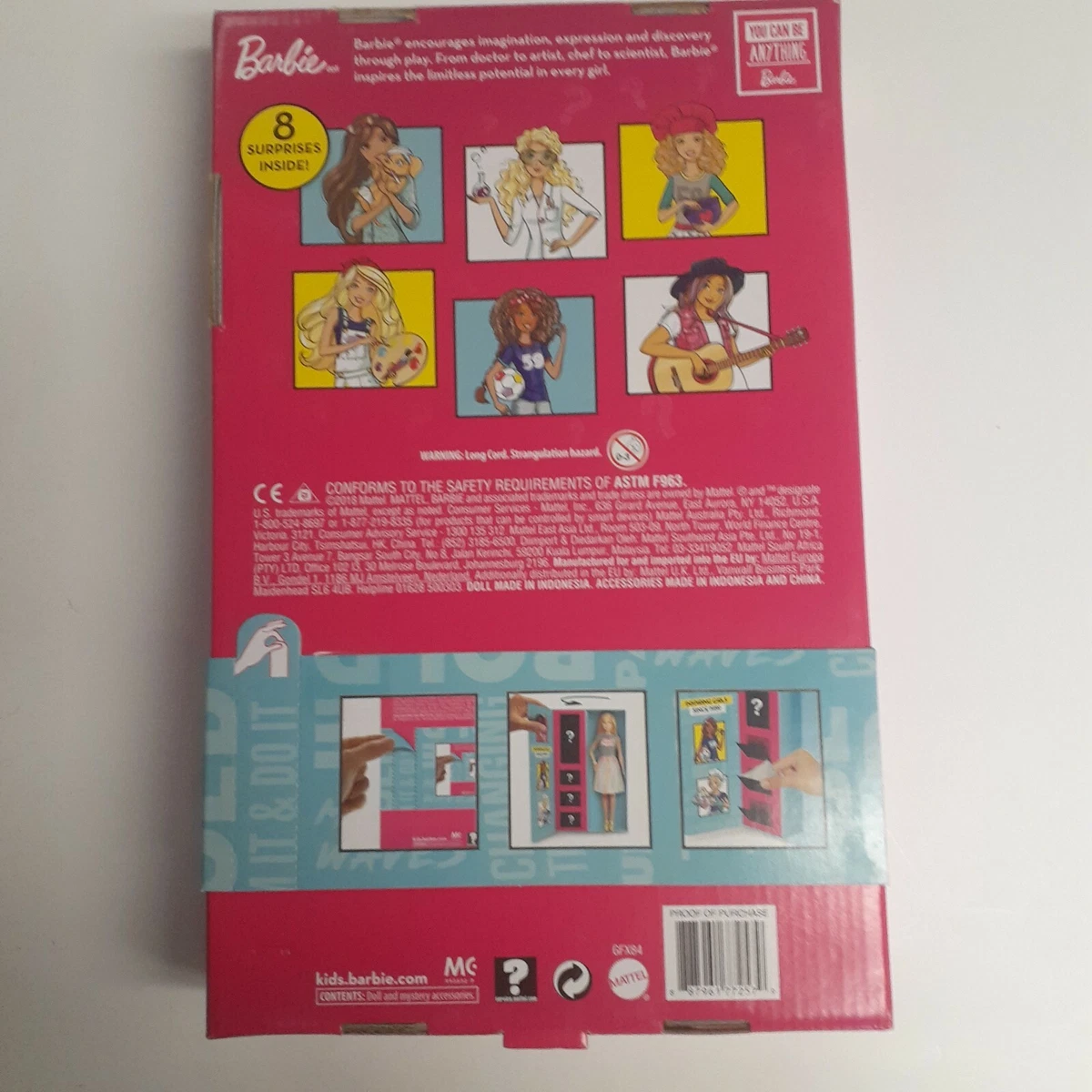 Barbie Box Back