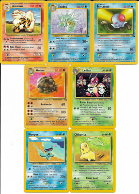 Pokemon 7 Card Lot with Base Set Arcanine 23/102 NM | eBay