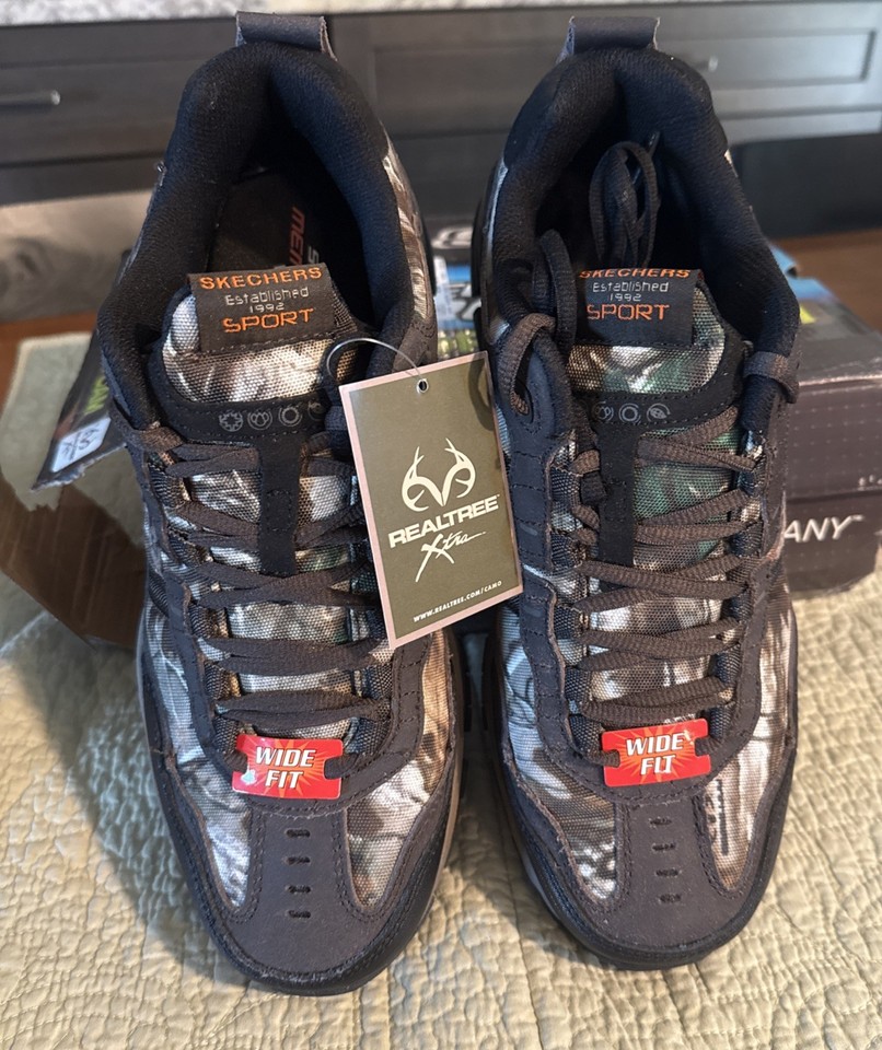 Skechers Stamina Cutback Sneakers Shoes 10.5 Extra Wide Realtree Camo ...