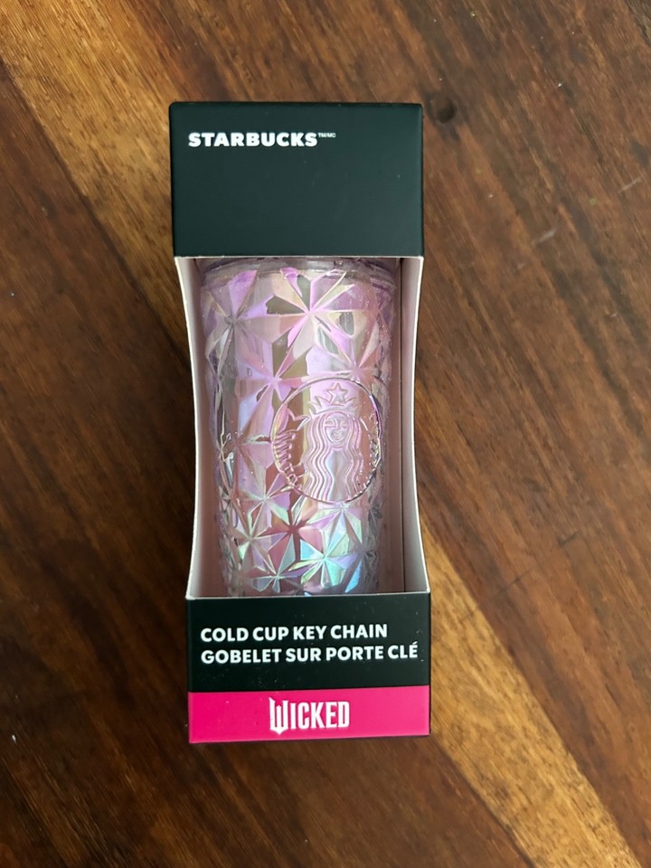 2024 STARBUCKS WICKED Glinda Pink Cold Cup Keychain NEW. READY TO SHIP ...