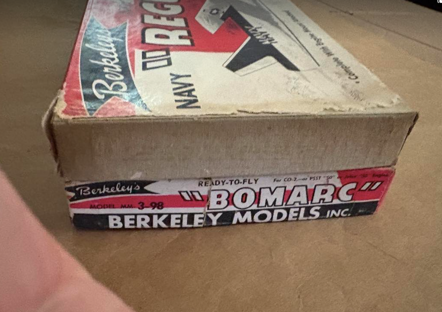 Berkeley Regulus ii & Bomarc balsa plane kit very nice in box full kits ...