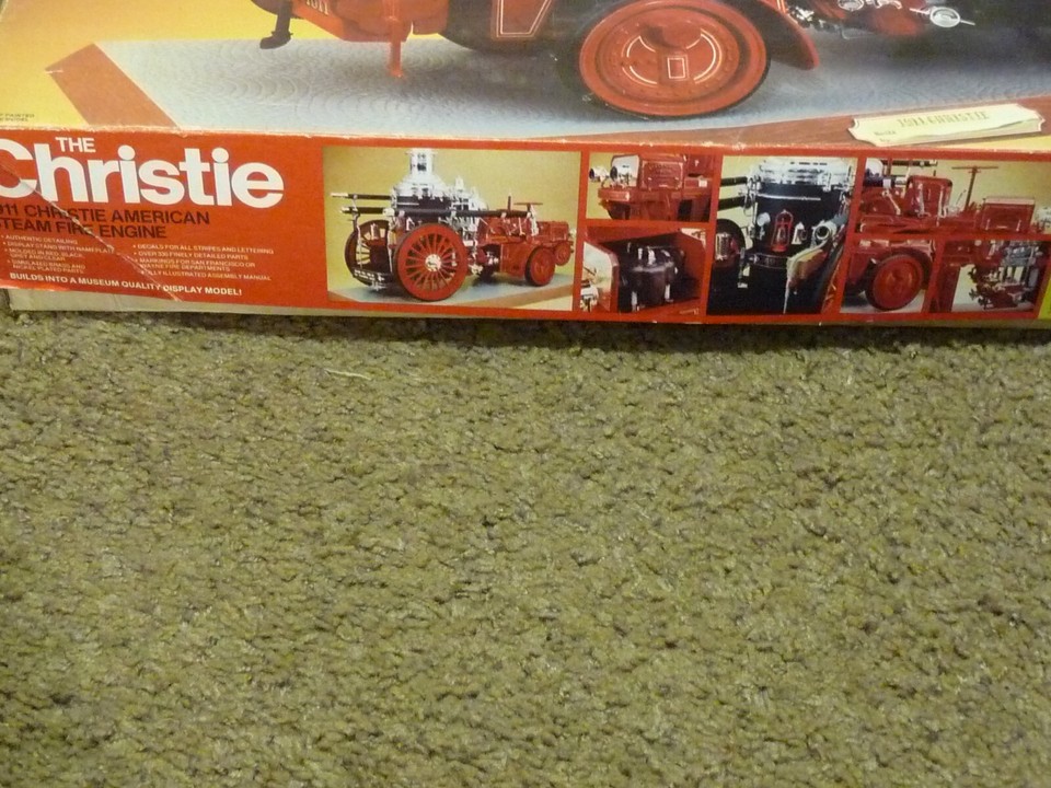 MPC "THE CHRISTIE" 1911 American Steam Fire Engine Truck Model Kit 1/12 ...