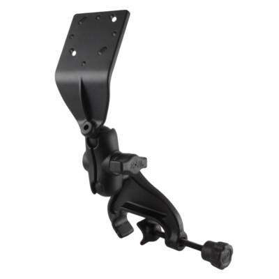 RAM 1" Ball Short Arm Yoke Clamp Mount with Angled Extension Plate RAM ...