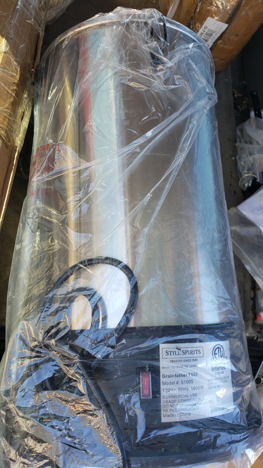 Still Spirits Turbo 500 Boiler 120v 25L Electric Pot T500 grainfather ...