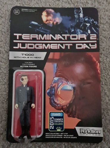 Terminator 2 T-1000 With Hole In Head SDCC Exclusive ReAction 3 3/4 ...