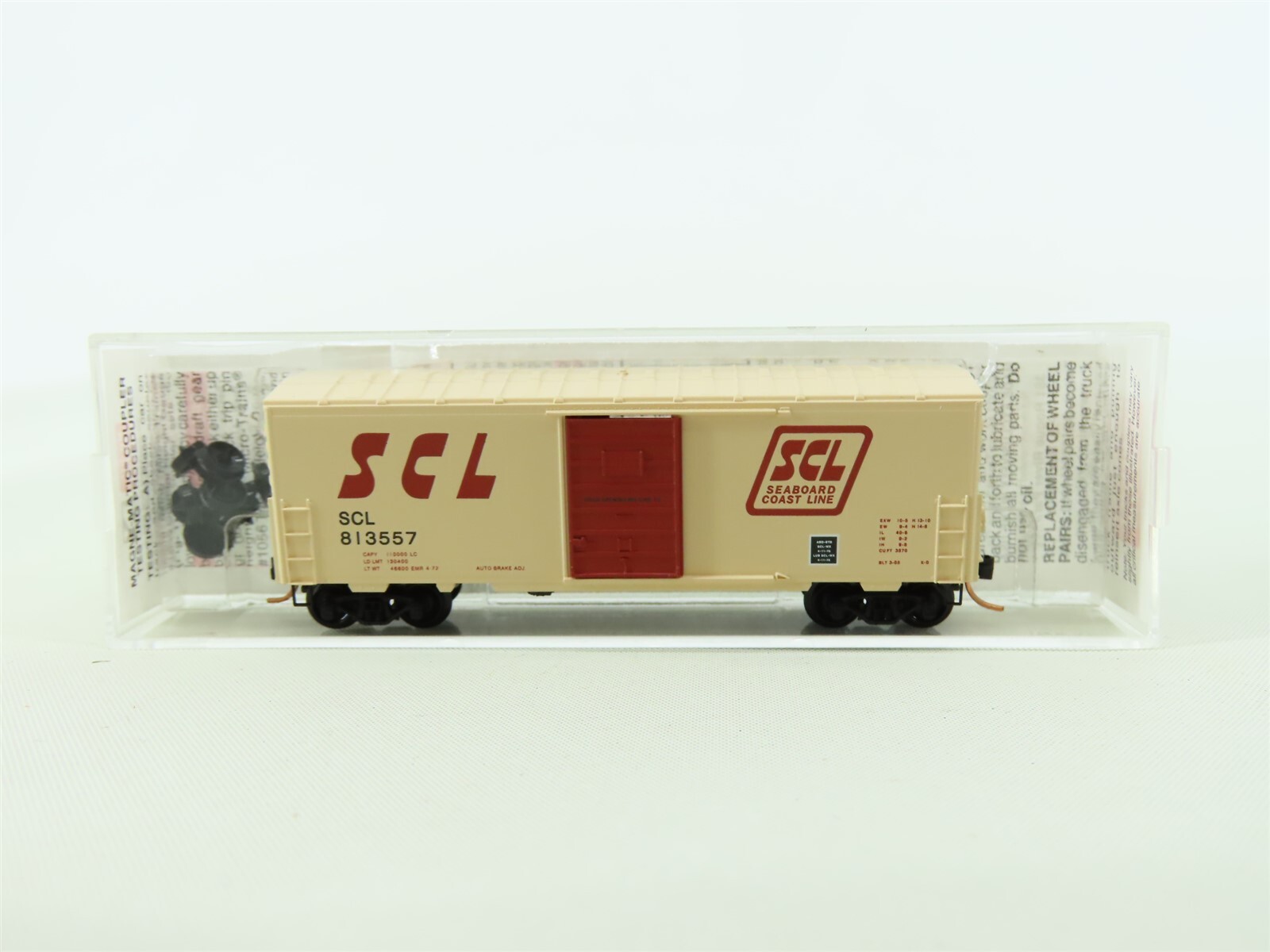 N Scale MTL 24160 SCL #813557 40' Boxcar Seaboard Coastline Micro ...