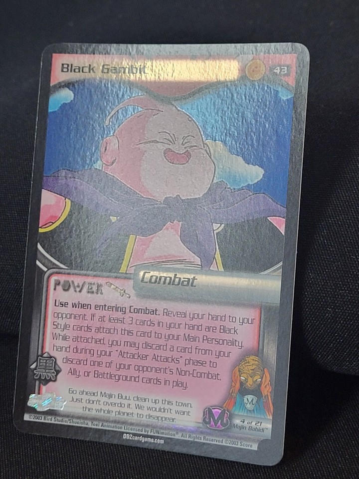 Dragon Ball Z DBZ CCG Black Gambit HOLO FOIL #43 Score NM | eBay