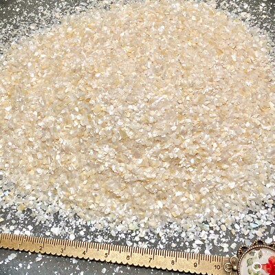 Crushed Mother of Pearl Flakes, Sand Size (2mm-0.25mm) for Inlay, Bezel ...