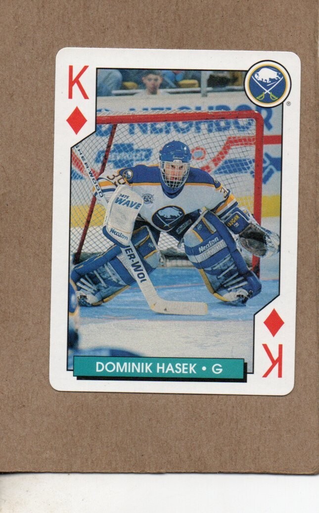 1995-96 bicycle NHL hockey aces dominik hasek buffalo sabers king ...