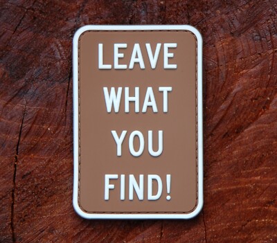 Leave What You Find 3D PVC Campground Sign Morale Patch National Parks ...