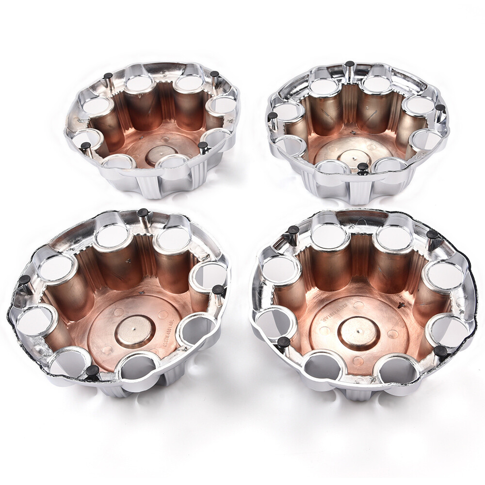 4Pcs 8 Lug Wheel Hub Center Caps Fit For Silverado Avalanche Sierra ...