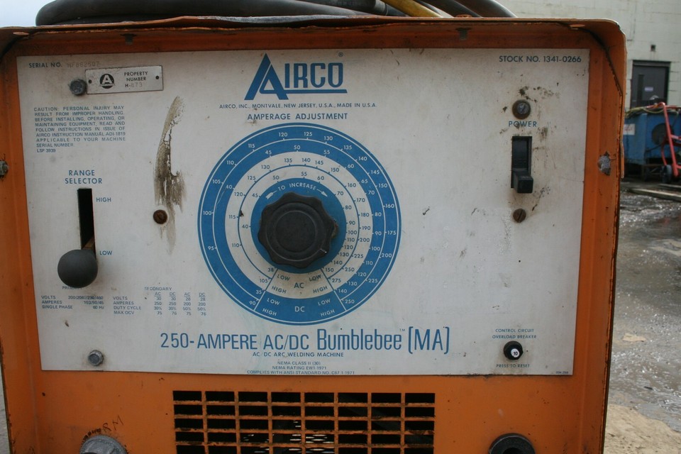 Airco 250 Amp AC/DC Arc Bumblebee Welding Machine 1PH 60Hz | eBay