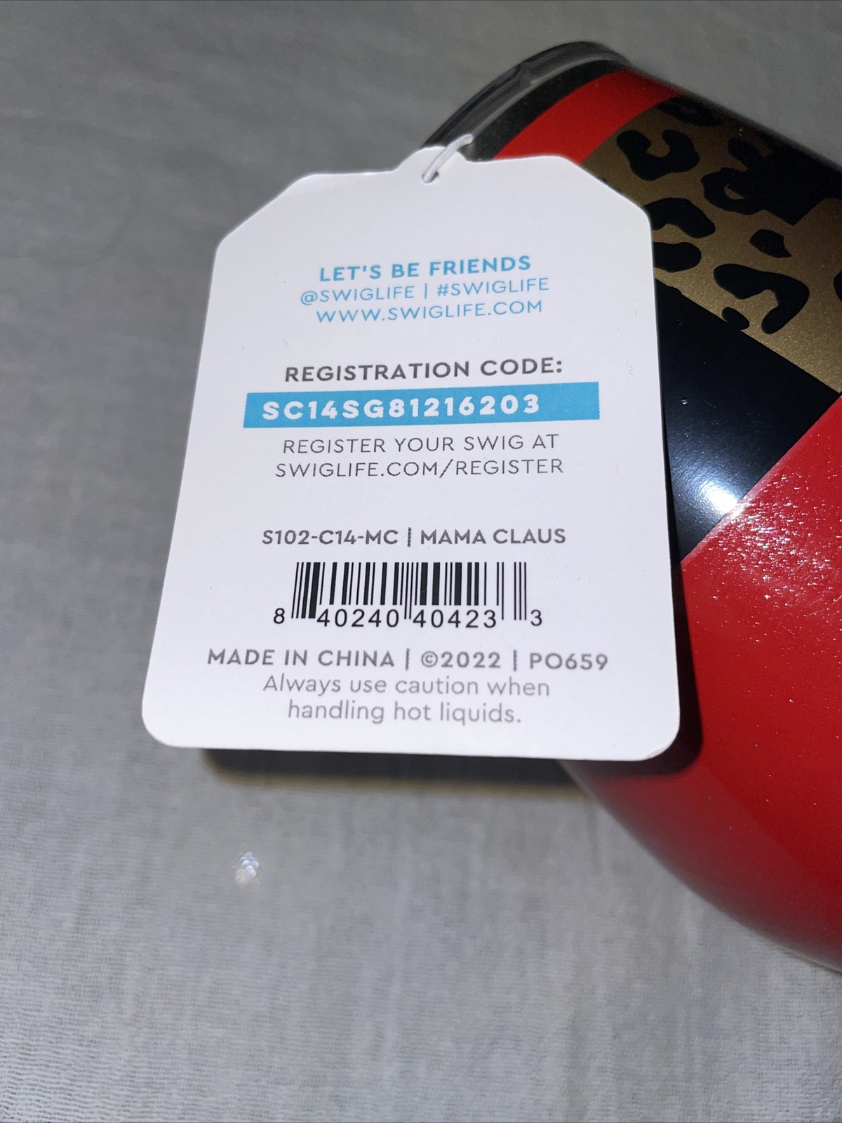 NEW Swig Life 14 Oz Stemless Mama Claus Stainless Steel Christmas Santa ...