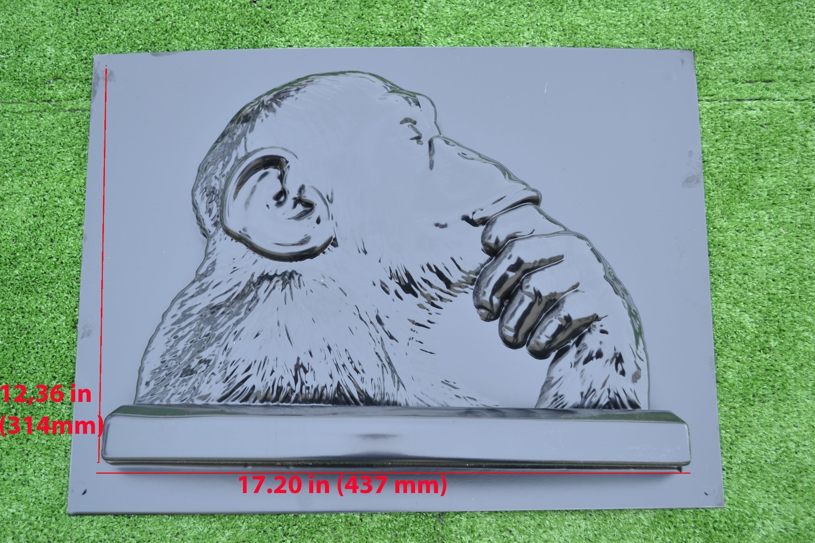 Mold monkey plaster concrete decor wall sculpture Mold ABC plastic D06 ...