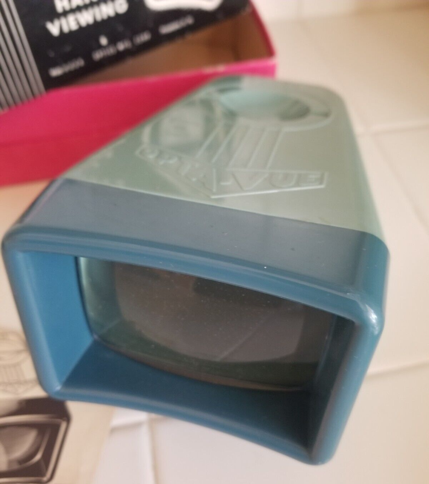 Vintage Opta-Vue 35mm Hand Viewer 9X Optics Mfg. Corp. In Original Box ...