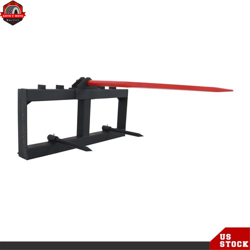 Tractor Loader Quick Tach 3000lb Heavy Duty Attach 49" Hay Bale Spear ...
