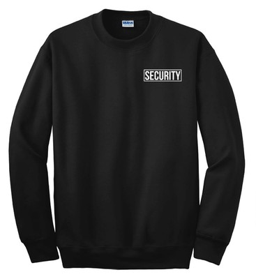 Security crewneck sweatshirt, Party bouncer fleece, Security ...