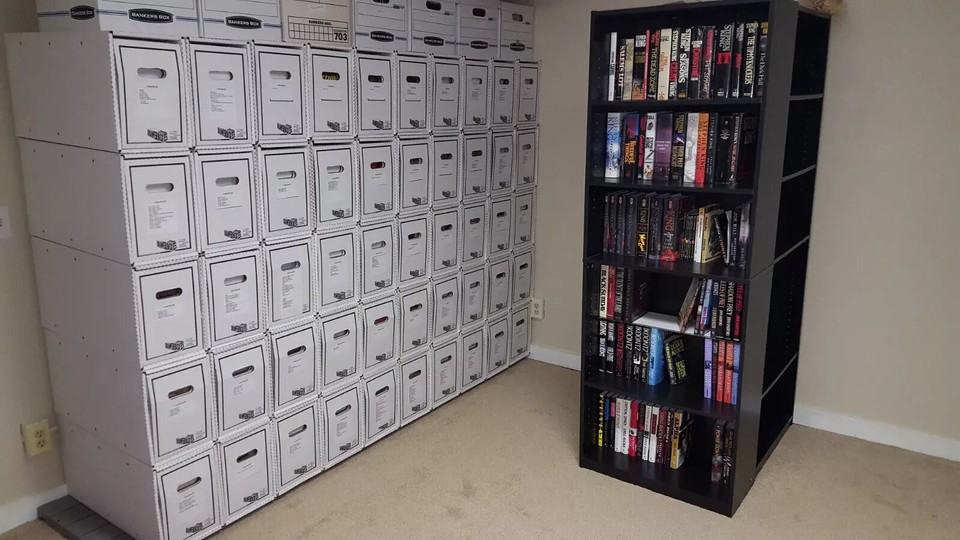 4 LP Vinyl Record Album Storage Boxes with Drawer & Dividers Record ...