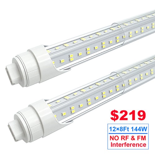 Led Tube Light R17D 8Ft 144W F96T12 T8 Led Shop Light Warehouse Bulb ...